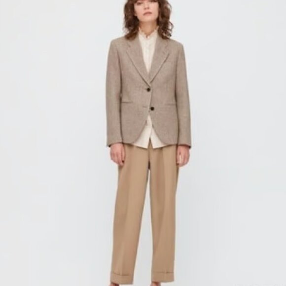 Uniqlo | Jackets & Coats | Uniqlo Ines De La Fressange Tweed Jacket | Poshmark